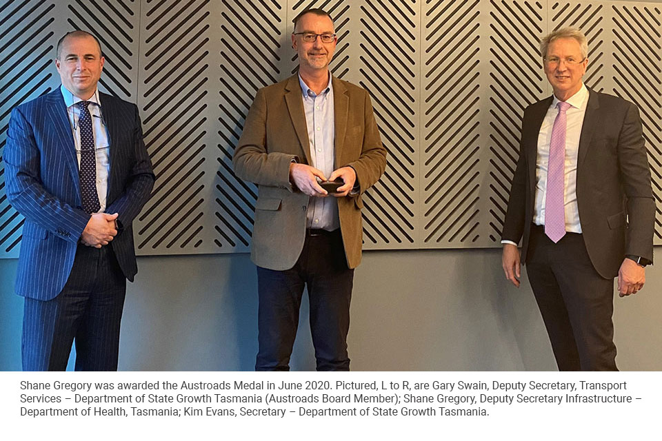 Shane Gregory awarded Austroads Medal | Austroads